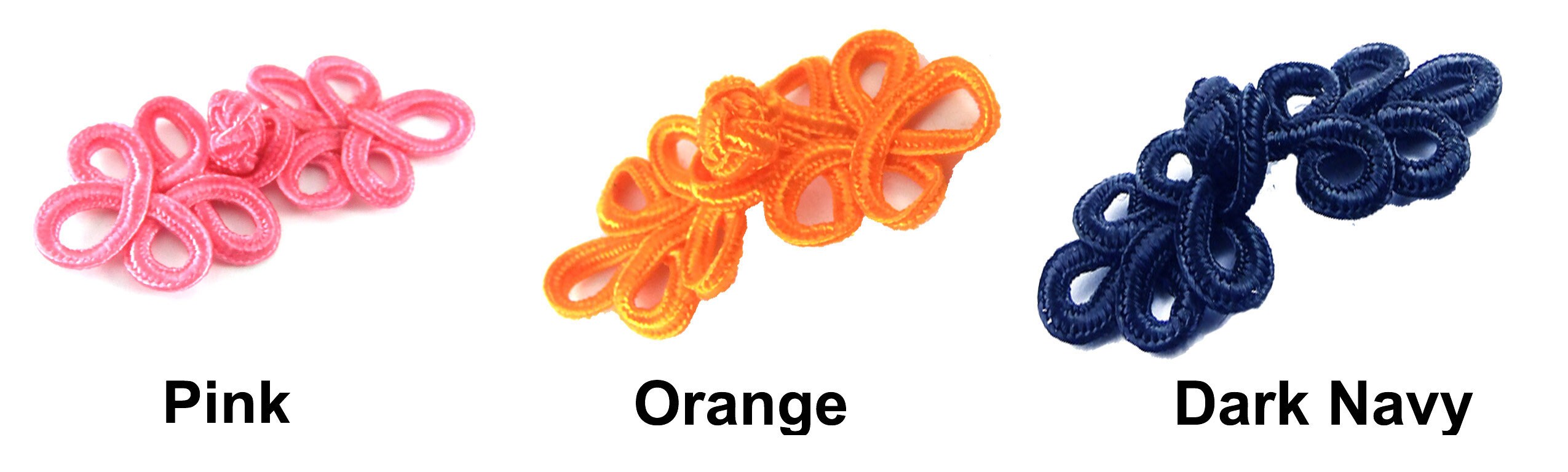 Chinese Frogs Button Closures Hook & Eye Fastener- HANDMADE- 11 Colors ...