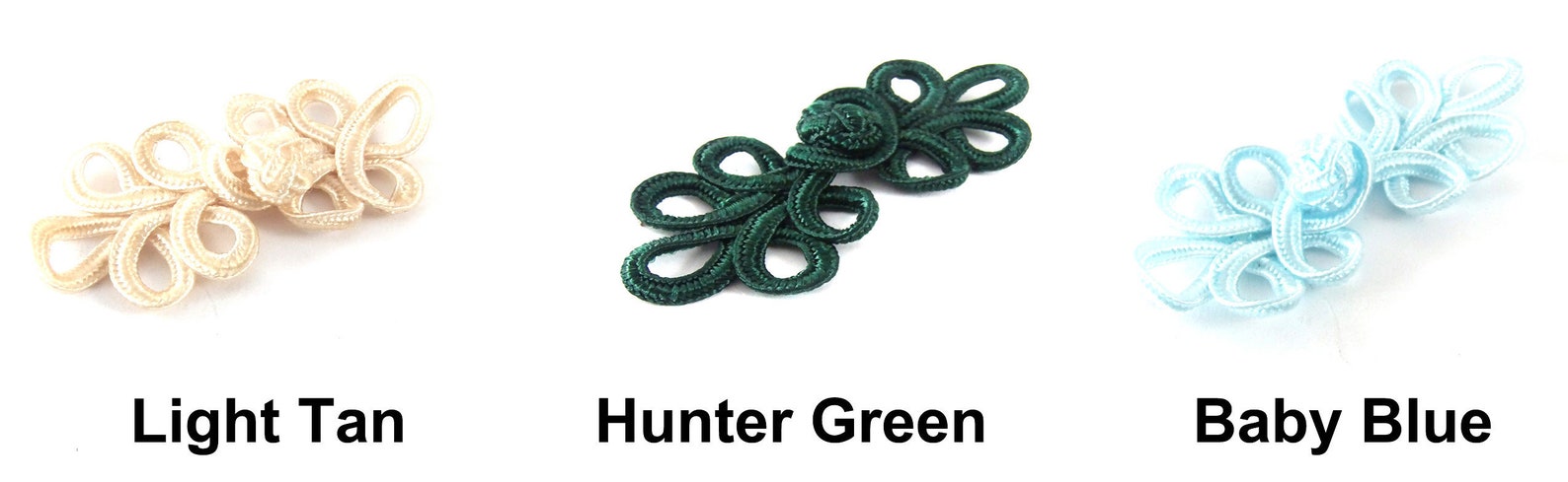 Chinese Frogs Button Closures Hook & Eye Fastener- HANDMADE- 11 Colors ...