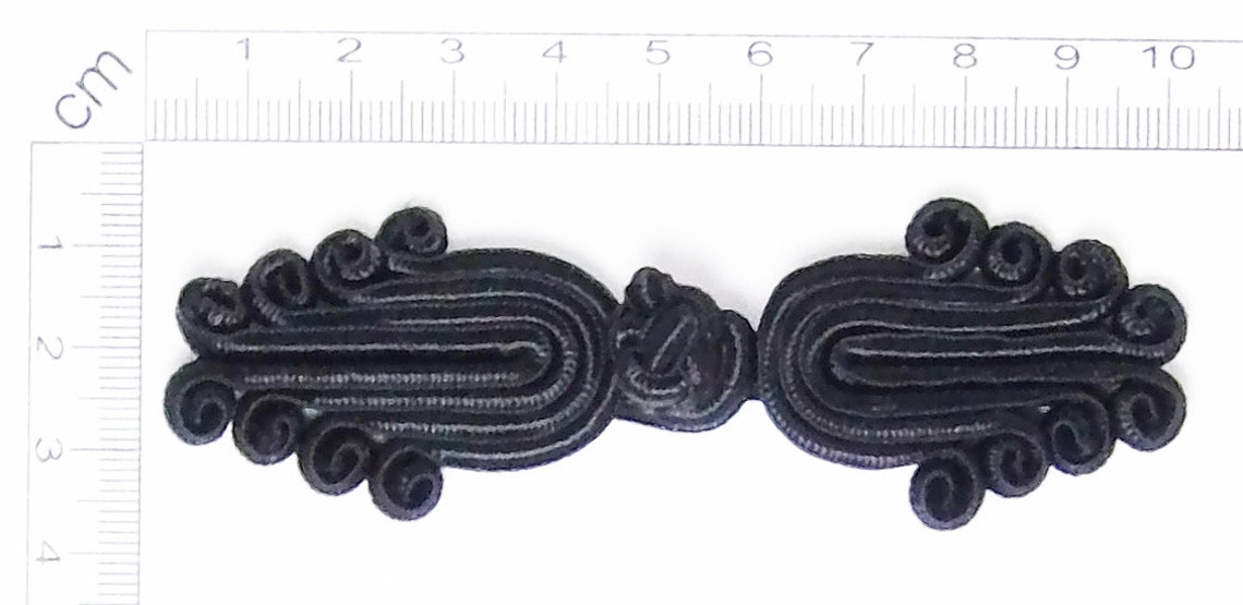 Chinese Frogs Button Closures Hook & Eye Fastener- HANDMADE- Black ...