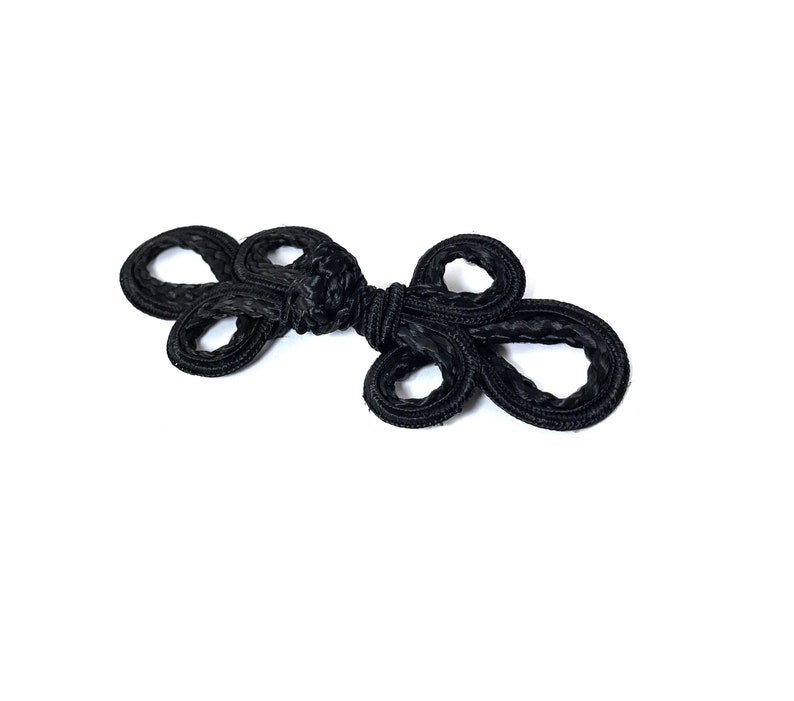 Chinese Frogs Button Closures Hook & Eye Fastener- HANDMADE- Black ...
