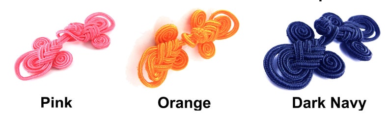 Chinese Frogs Button Closures Hook & Eye Fastener- HANDMADE- 11 Colors ...