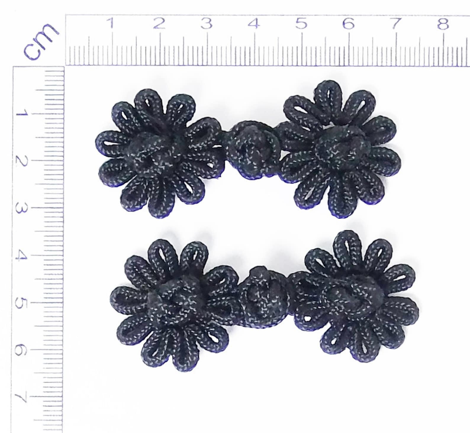 Chinese Frogs Button Closures Hook & Eye Fastener- HANDMADE- Black ...