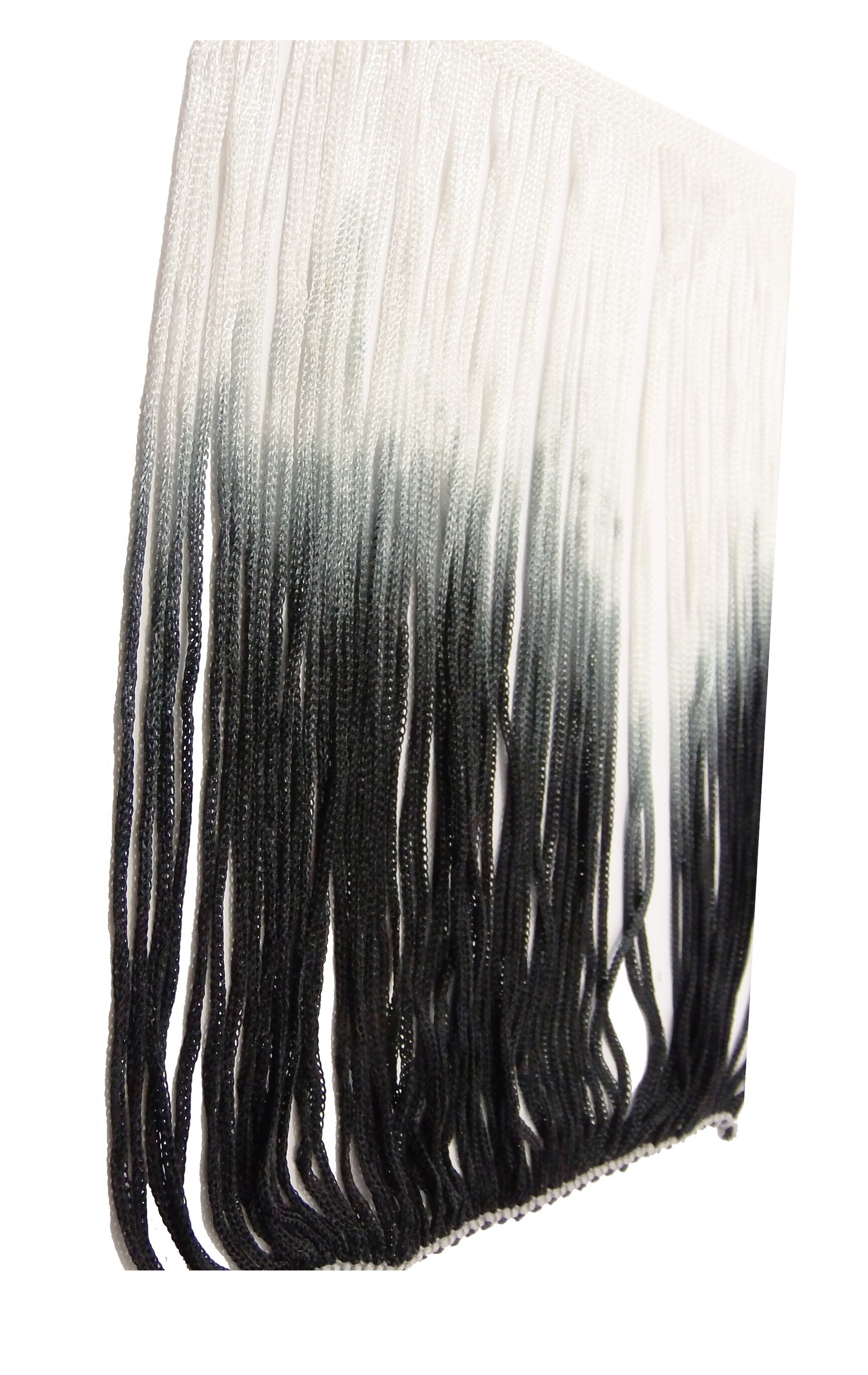 7" to 12" Long Two Tone Tie Dye Ombre Chainette Tassel Thread Fringe ...