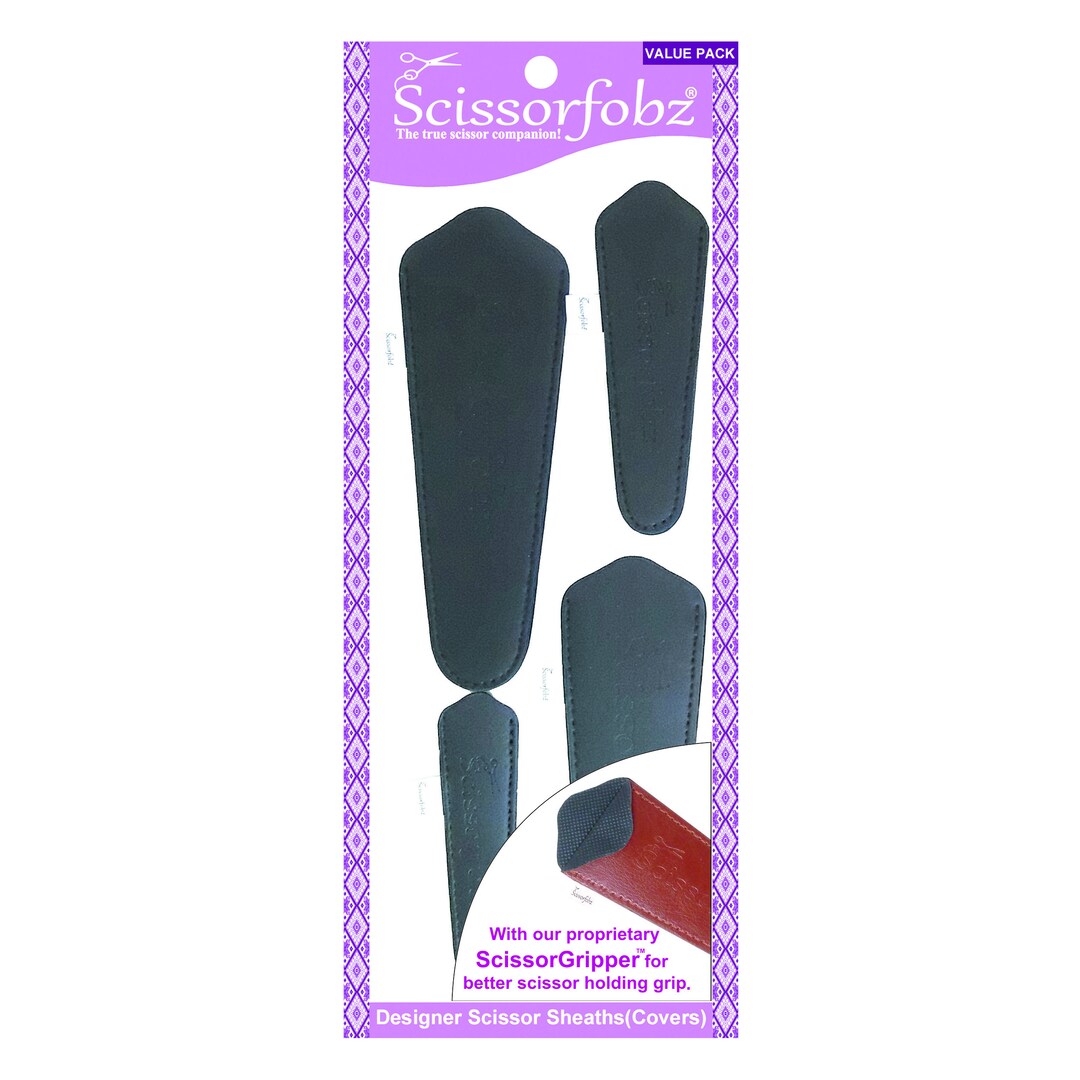 SCISSORFOBZ Designer Scissors Sheaths Shears Protective Covers-4 Pcs ...