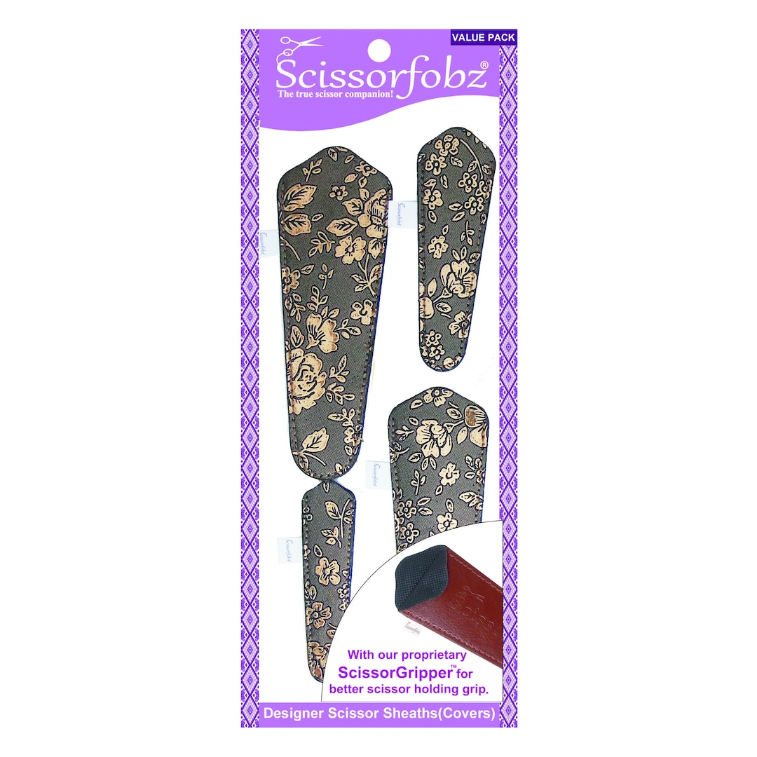 SCISSORFOBZ Designer Scissors Sheaths Shears Protective Covers-4 Pcs ...