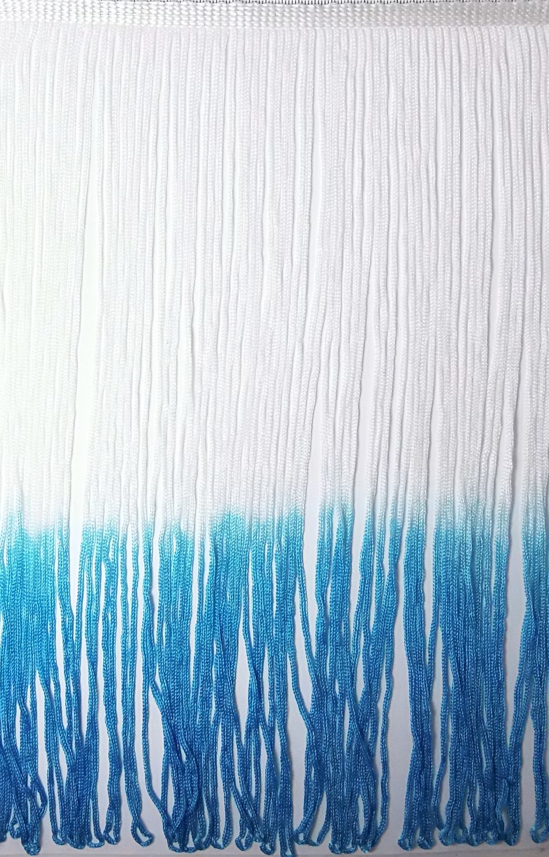 7" to 10.5" Long Two Tone Ombre Chainette Thread Fringe-multicolor Yarn ...