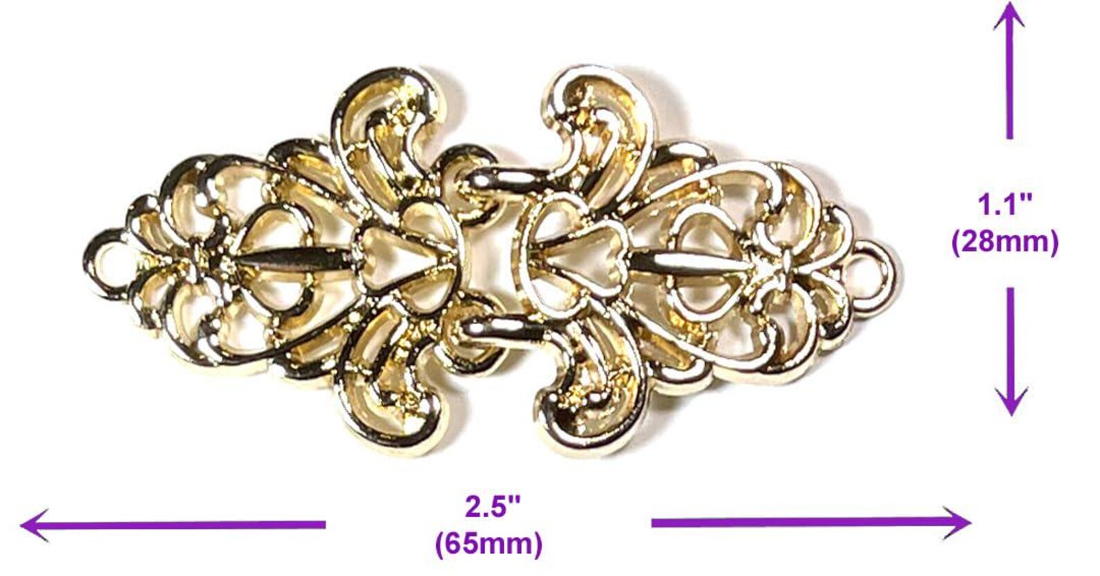 2 Pairs Metal Chinese Frogs Button Closures Clasp Clip Hook & Eye ...