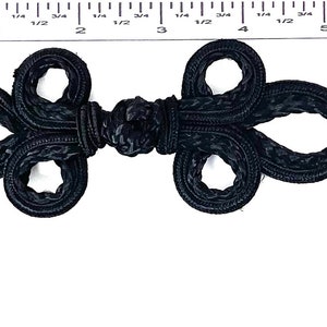Chinese Frogs Button Closures Hook & Eye Fastener- HANDMADE- Black ...