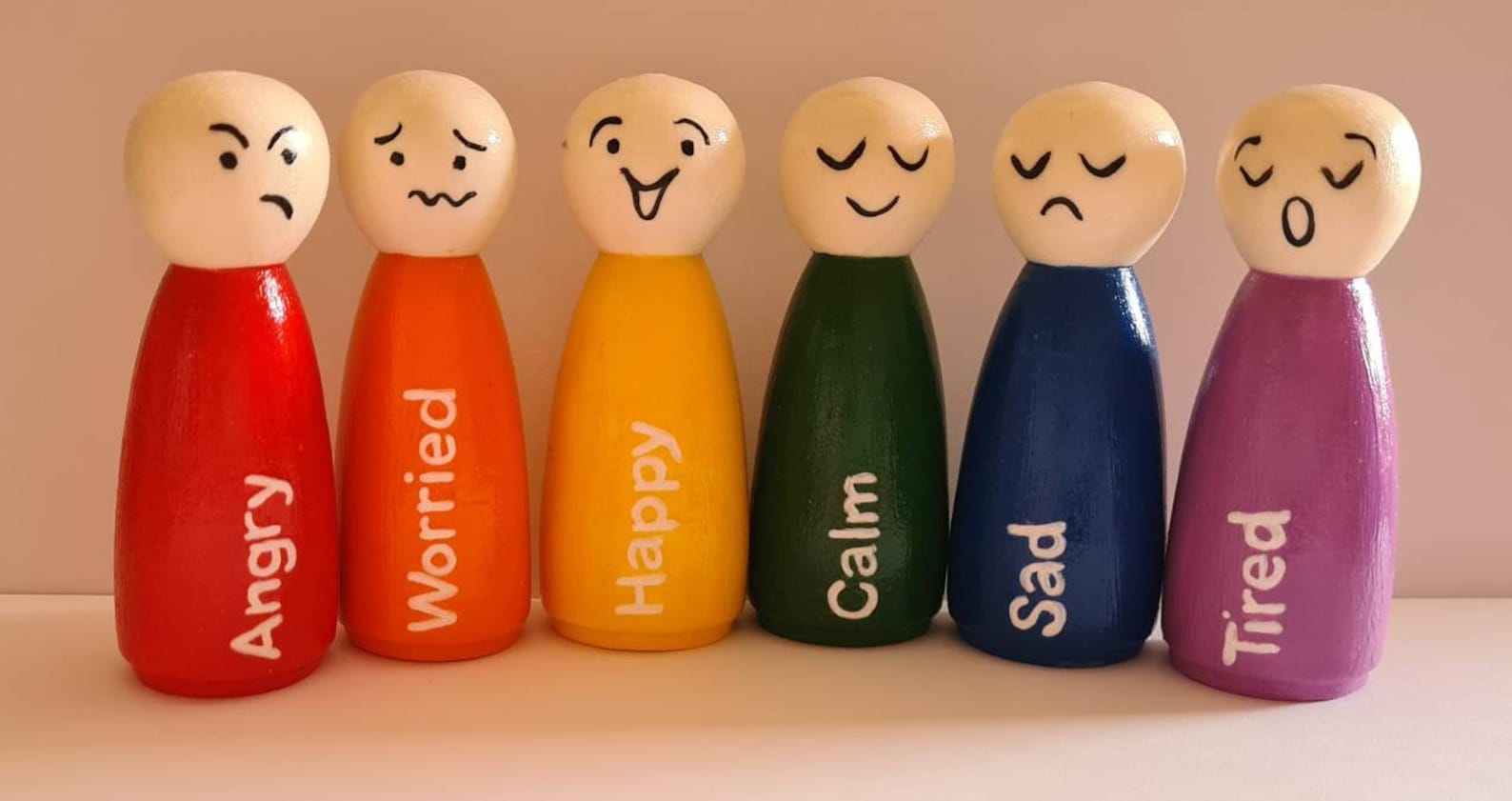 Emotions Mental Health Wellbeing Dolls set of 6 Dolls - Etsy