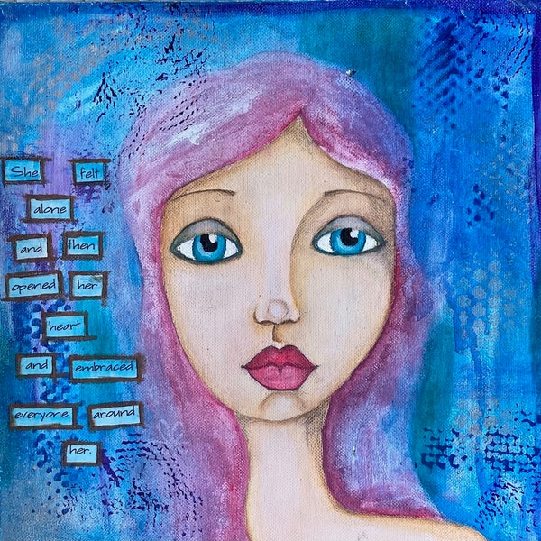 Mixed Media Girl - Etsy