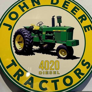 Legendary John Deere Model 4020 Diesel Tractor Farm Inspired Wall Decor ...