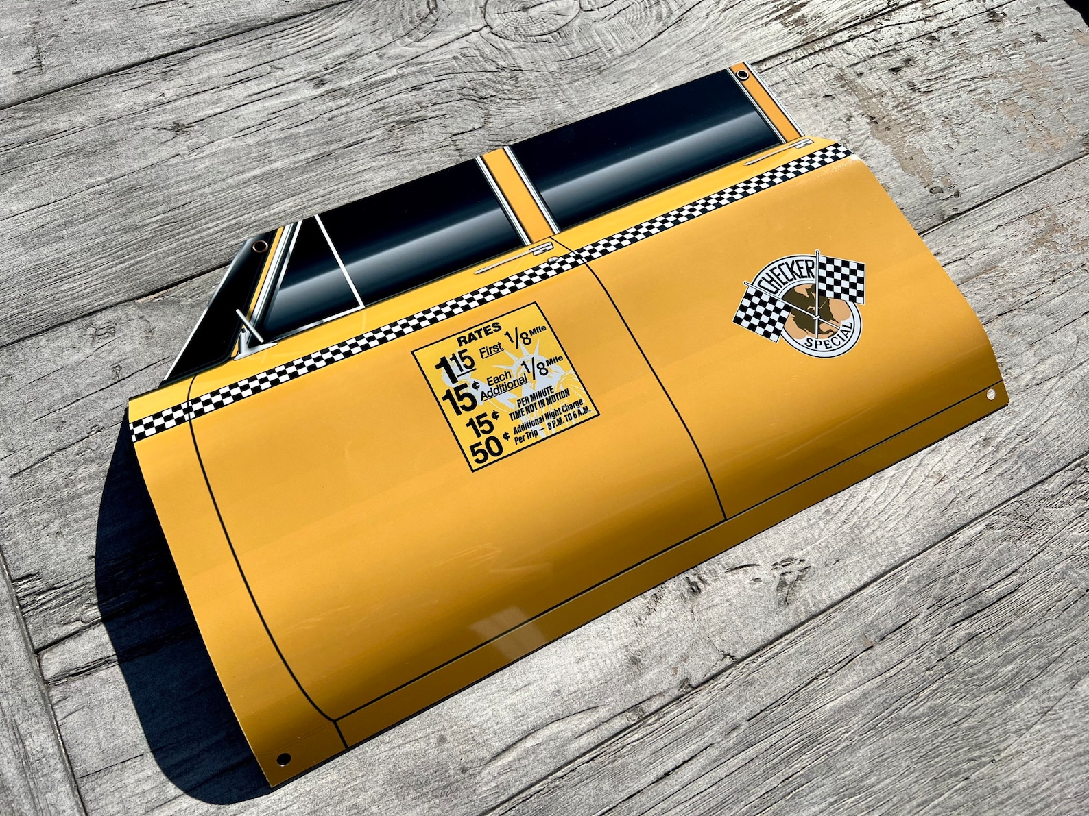 Legendary 50’s-60’s NYC Yellow Taxi Cab Checkers Special Inspired Side ...