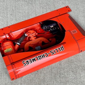 Vintage Allis Chalmers Tractor Side Wall Art: 1940s Style Garage Decor ...