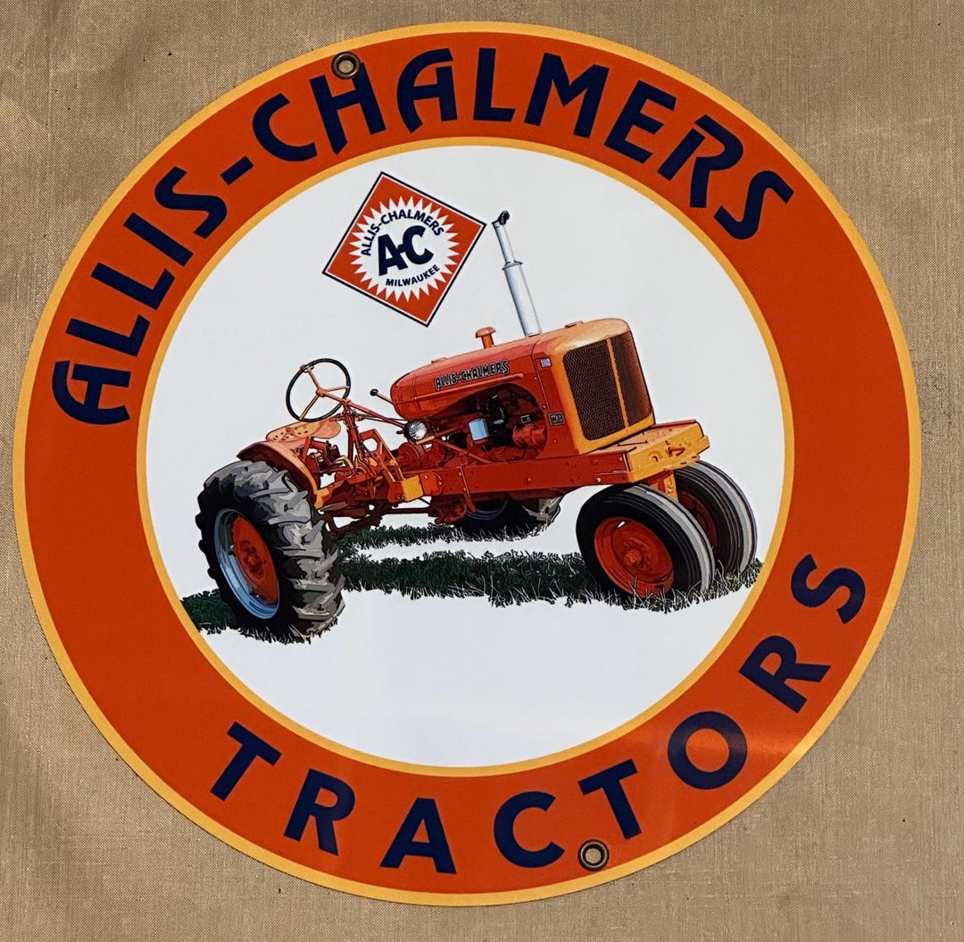Retro Style International Allis Chalmers Milwaukee Farm Tractor ...