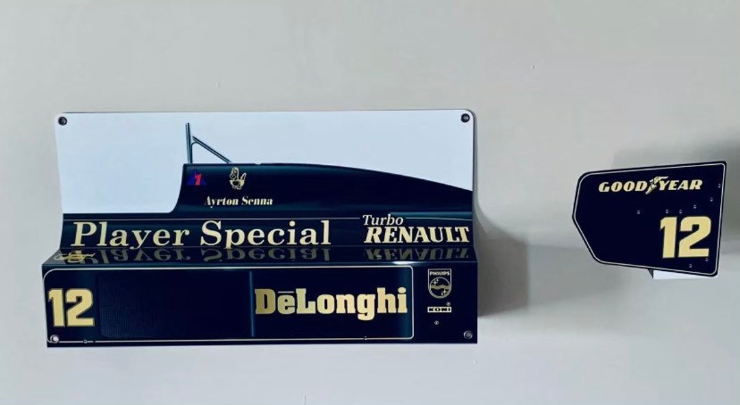 Racing F1 Legend Senna Side View 2 Pc Wall Art Garage Sign - Etsy