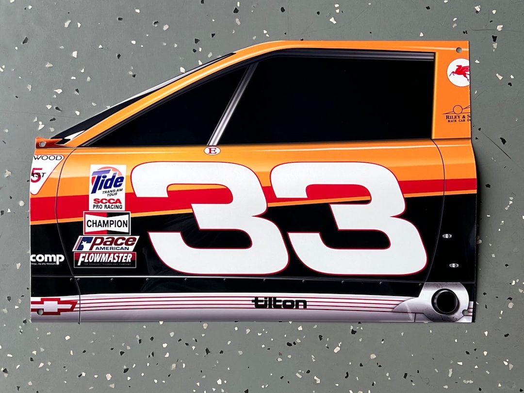 Racing CHEVY CAMARO Scca Trans Am #33 Inspired Wall Art Decor Garage ...