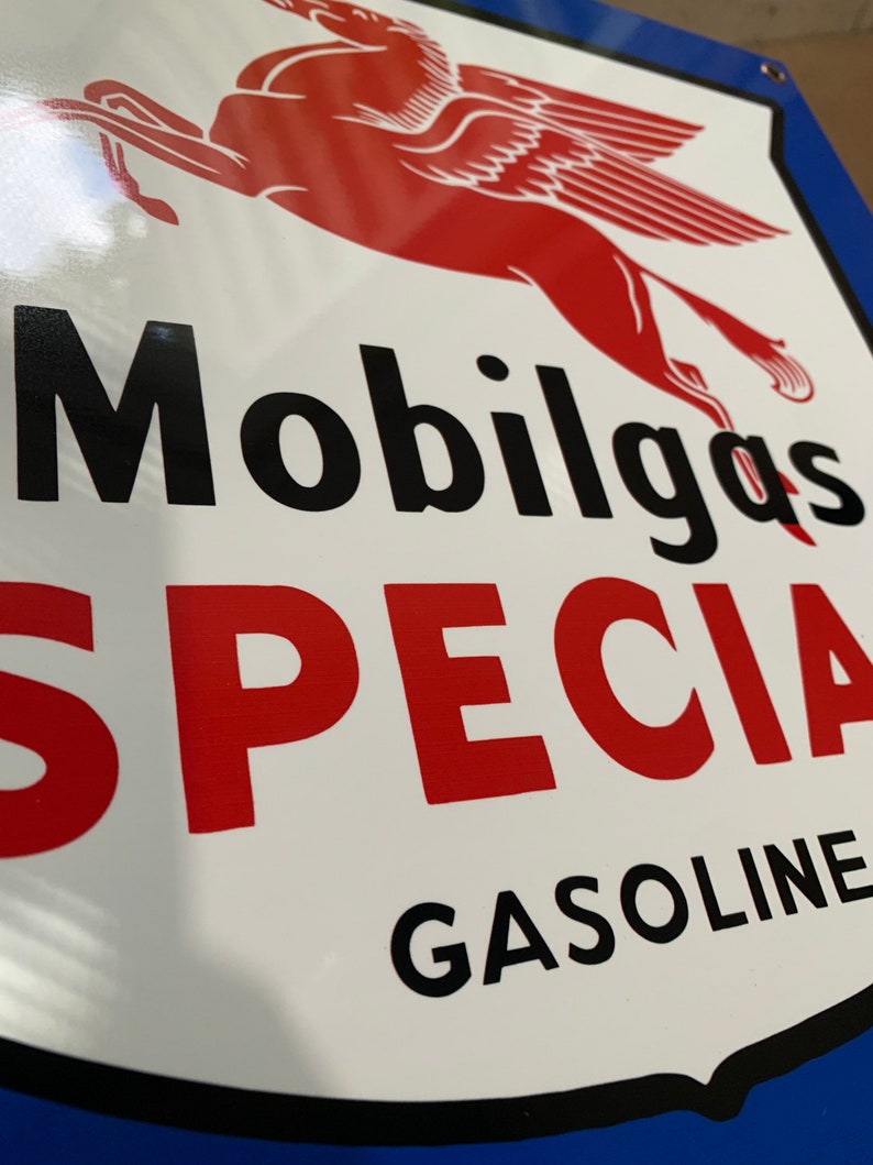 Mobil Mobilgas Special Gasoline Retro Style Gas Pump Inspired | Etsy