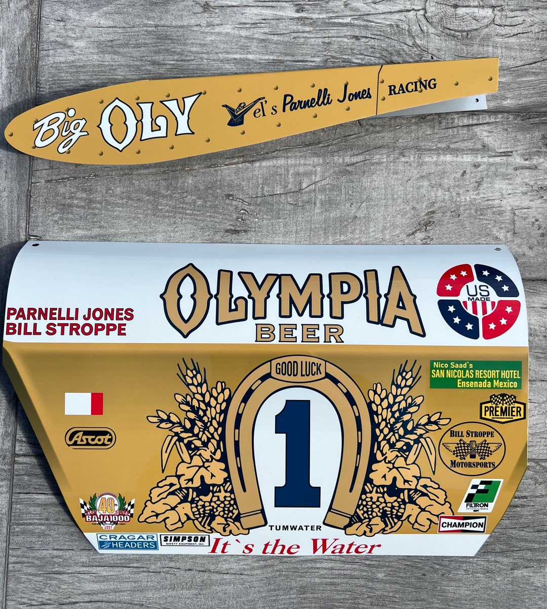 Parnelli Jones Big Oly Bronco Baja Sign - 1969 Racing Memorabilia - Etsy