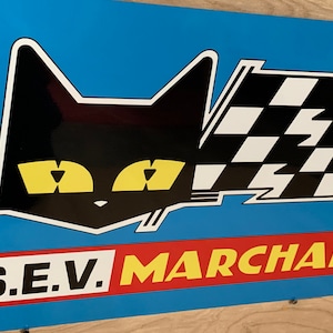 S.e.v Marchal Cat Rally Vintage Racing Inspired Garage Art Decor - Etsy