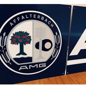 AMG MB German Racing Car 4 Panel Wall Decor Garage Art Sign - Etsy