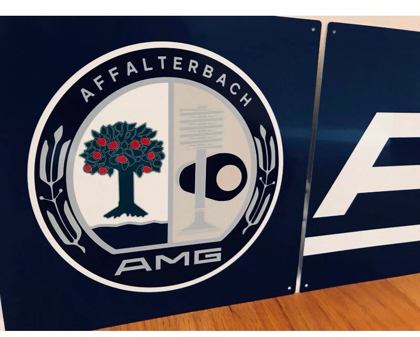 AMG MB German Racing Car 4 Panel Wall Decor Garage Art Sign - Etsy