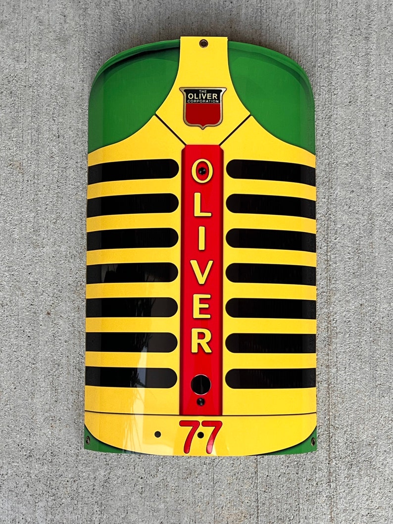 Vintage Style Oliver 77 Farm Tractor 3D Inspired Wall Art Decor Garage ...