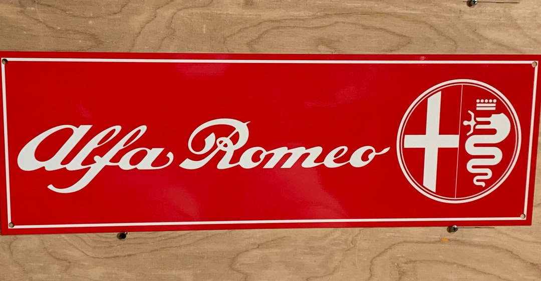 Retro Style Alfa Romeo Italian Supercar Inspired Wall Art Decor Sign - Etsy