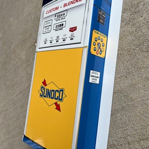 Sunoco Gas Pump Station Restroom Curved 3D Like Wall Art Memorabilia ...
