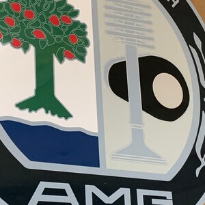 Retro Style MB AMG Racing Inspired HD Like Wall Art Sign - Etsy