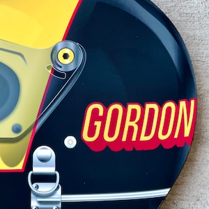 Racing Indy 500 Legend Gordon Smiley Inspired Helmet Wall Decor Sign - Etsy