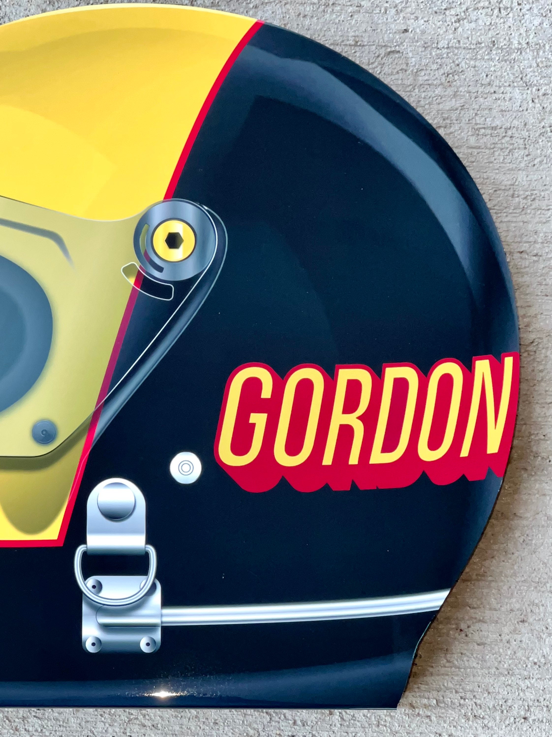 Racing Indy 500 Legend Gordon Smiley Inspired Helmet Wall Decor Sign - Etsy