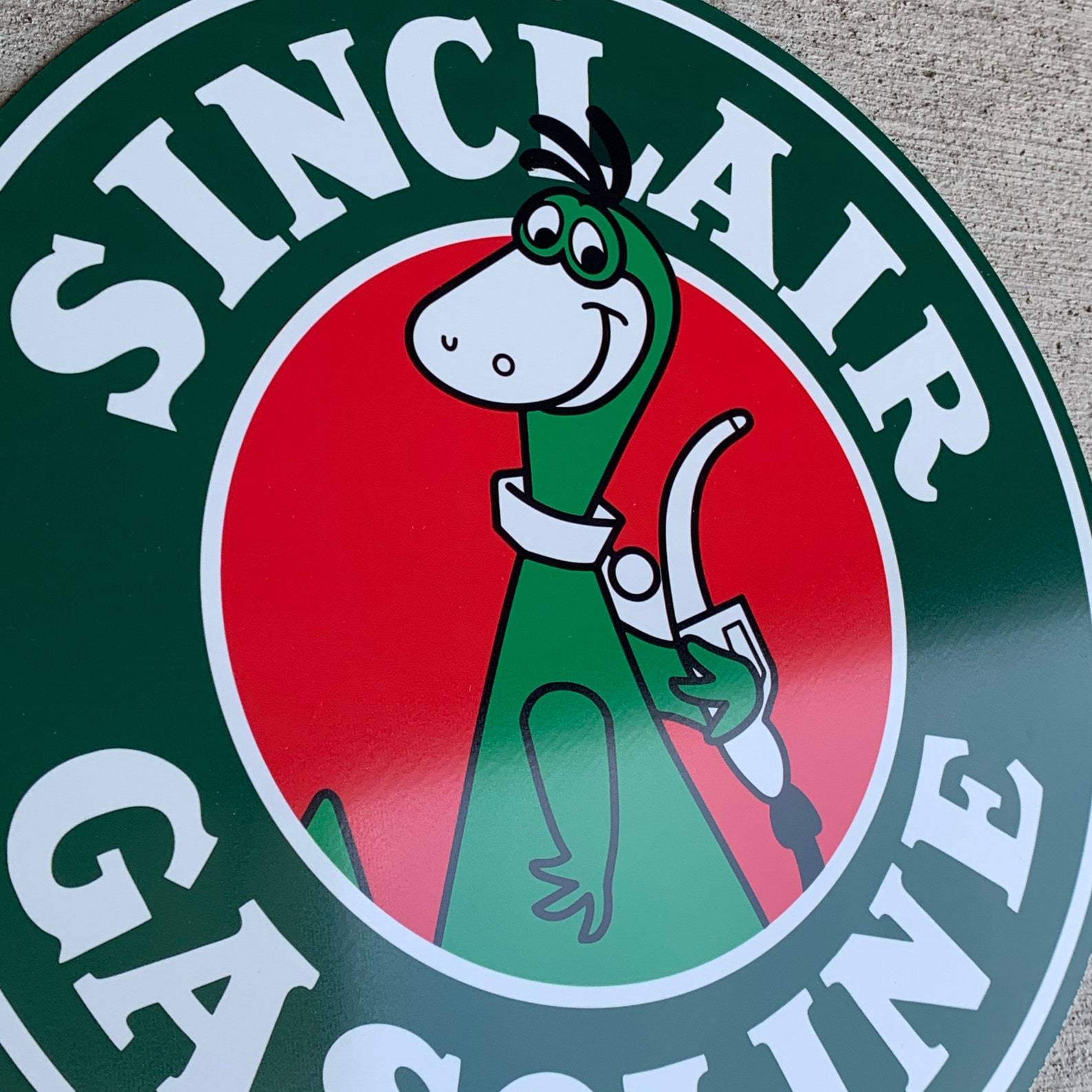 Retro Style Sinclair Dino Pump Gas Oil Inspired Wall Decor - Etsy