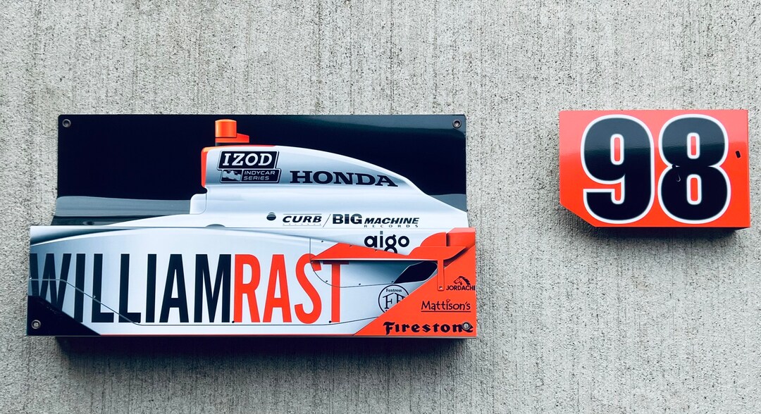 Racing Indy Car 2 Piece Inspired Wall Art Decor Garage Sign - Etsy
