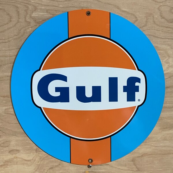 Gulf Oil Metal Sign - Etsy