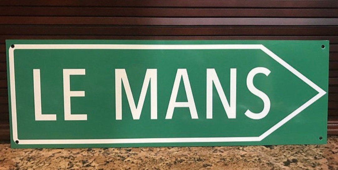 Racing Le Mans 24 Hours Street Sign Inspired Garage Decor - Etsy