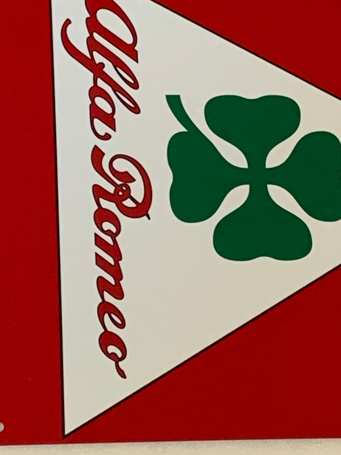 Retro Style Racing Italian Alfa Romeo Clover Inspired Wall - Etsy