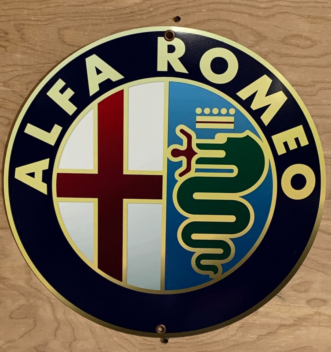 Alfa Romeo Italian Racing Inspired Garage Decor Art Sign - Etsy
