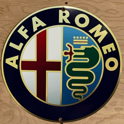Retro Style Racing Italian Alfa Romeo Clover Inspired Wall - Etsy