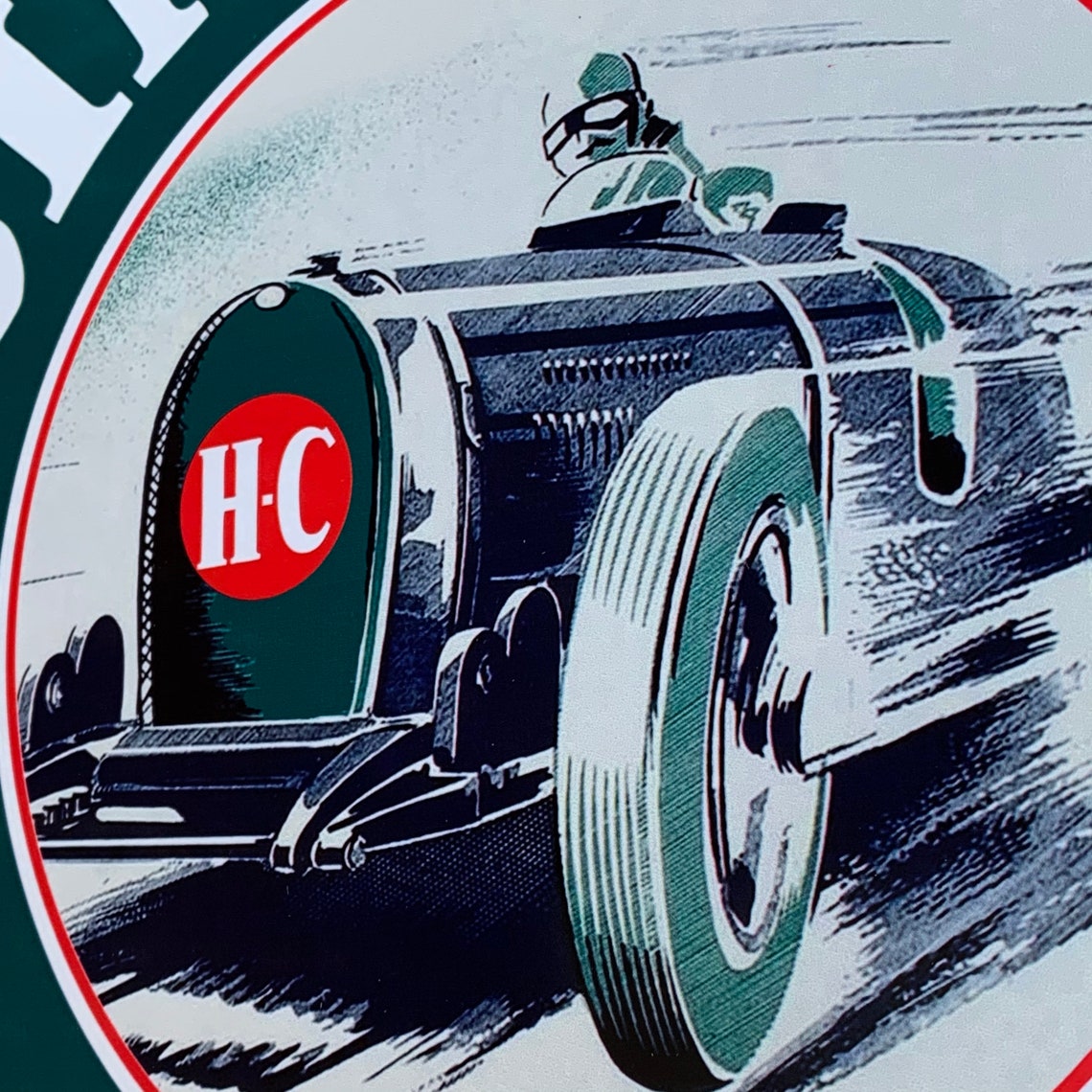 Retro Style Sinclair Racing Gasoline Garage Sign | Etsy