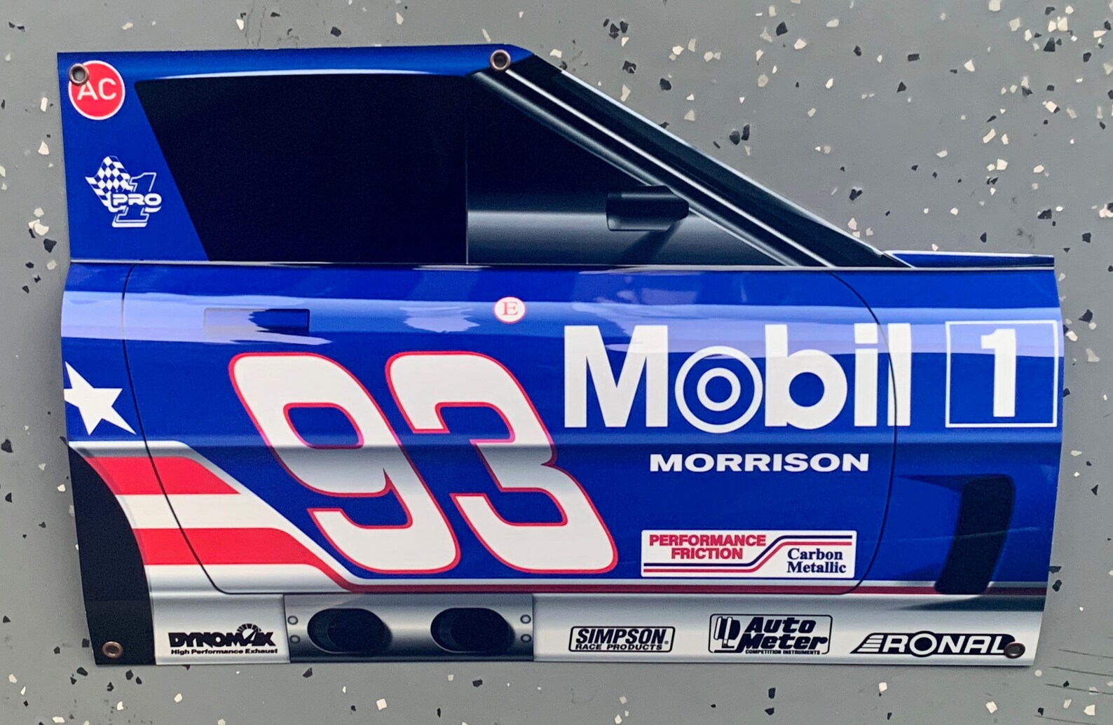 Racing chevy corvette imsa c4 ZR1 inspired side car door wall | Etsy