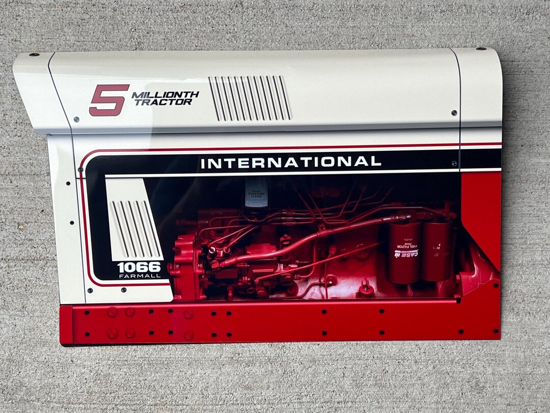 Vintage Style Farmall Harvest International 1066 Farm 5th Million Turbo ...