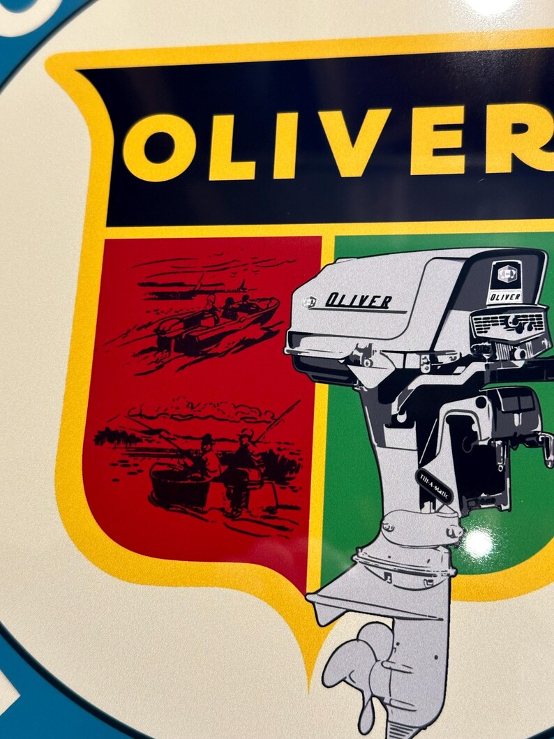 1950’s Oliver Outboard Motors Inspired Wall Garage Sign Decor - Etsy Canada