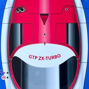 Legendary 1990 NISSAN NPT-90 Imsa Racing GTP Race Car Racing Top View ...