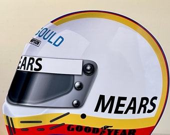 Rick Mears Helmet Art - Etsy