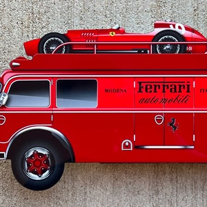 1950s Racing Cars Transportation Truck Inspired Garage Art Wall Sign - Etsy