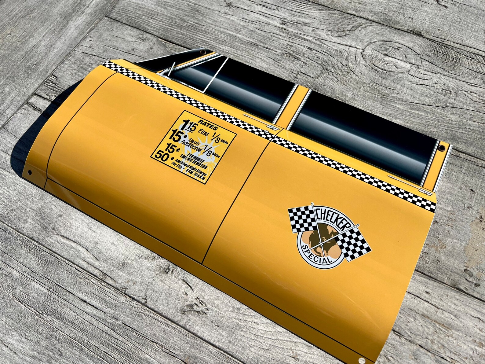 Legendary 50’s-60’s NYC Yellow Taxi Cab Checkers Special Inspired Side ...