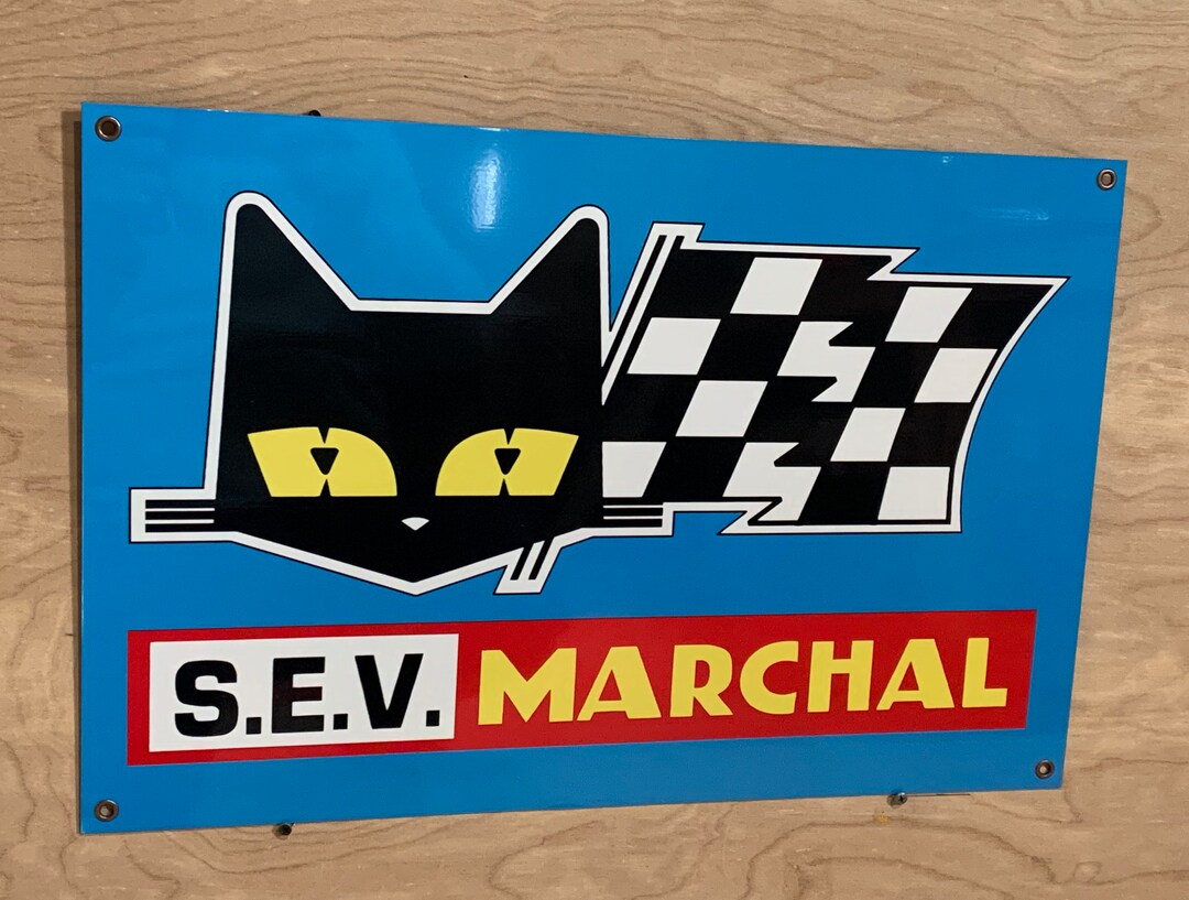 S.e.v Marchal Cat Rally Vintage Racing Inspired Garage Art Decor - Etsy
