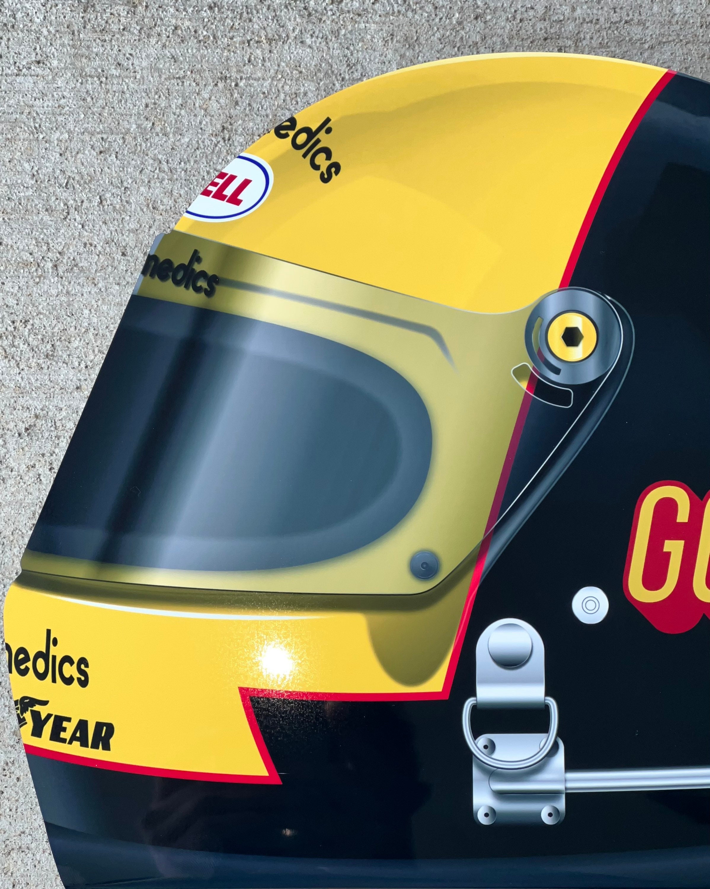 Racing Indy 500 Legend Gordon Smiley Inspired Helmet Wall Decor Sign - Etsy