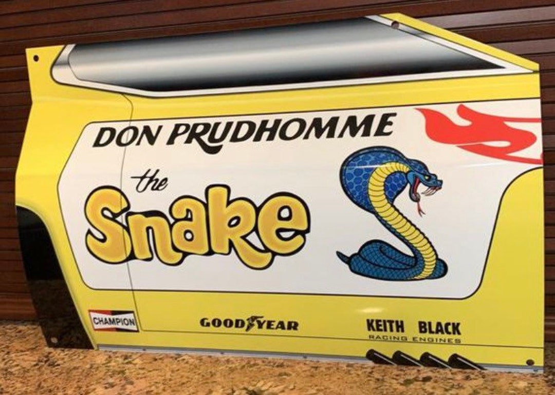 Don Prudhomme 'the Snake' Dragster Sign: Racing Garage Decor - Etsy