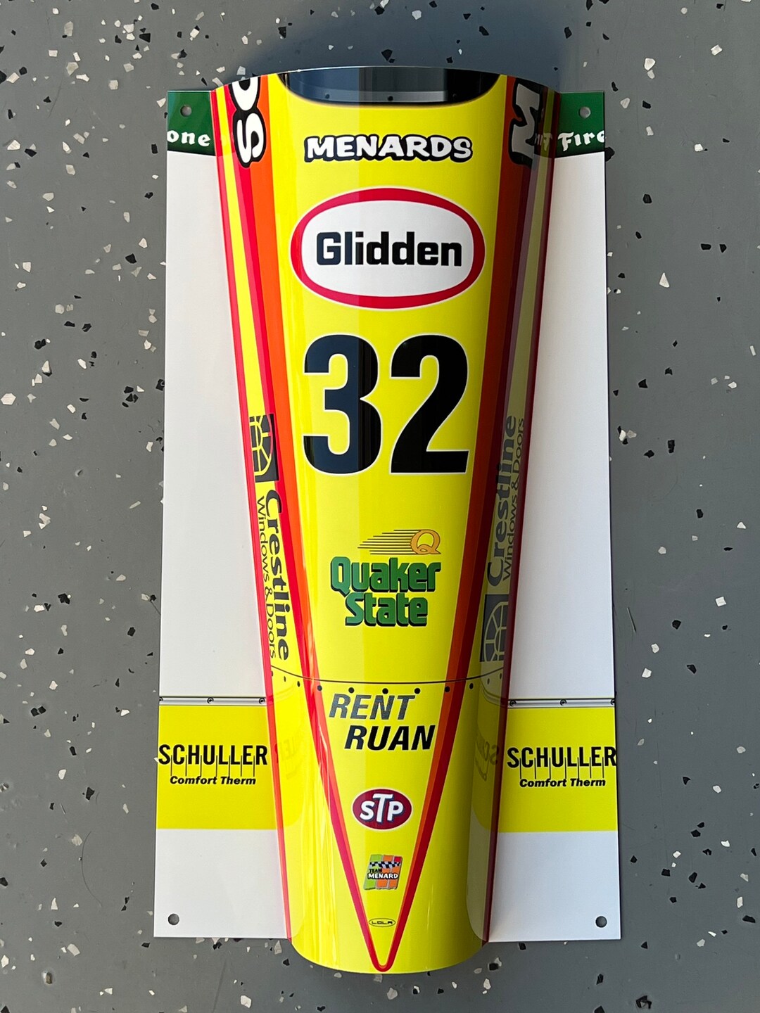 1996 Indy 500 Racing Aluminum Garage Sign: Bryton, Ongais, Menards ...